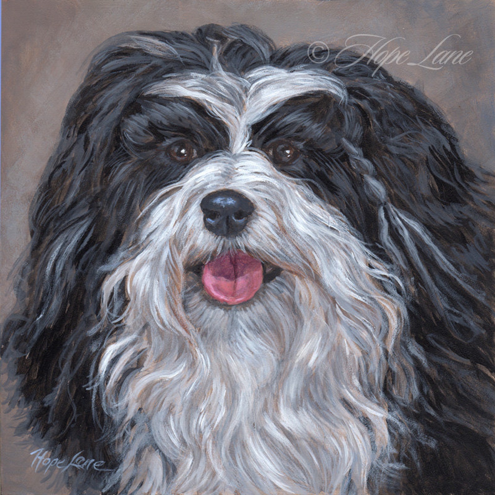 Custom Pet Portrait Oil or Acrylic, Havanese Portrait Painting, Dog ...