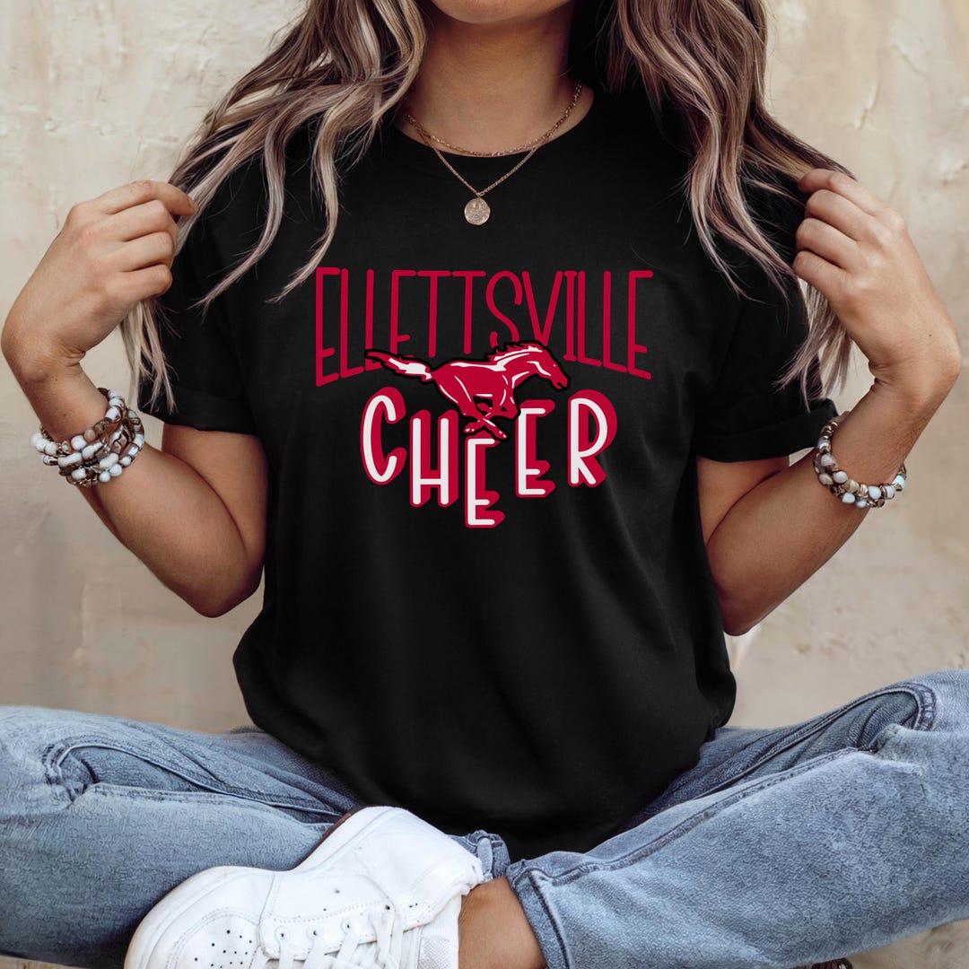 Youth & Adult Cheer Team T-shirt Custom School Spirit Game Day Tee ...