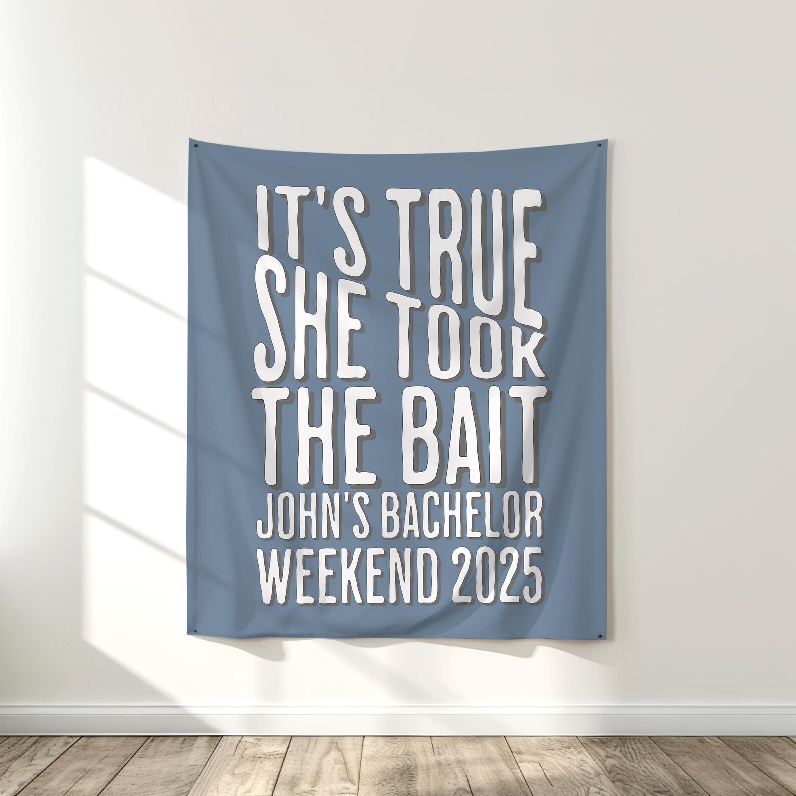 Custom Bachelor Party Sign Photo Backdrop Personalized Groom Banner She ...