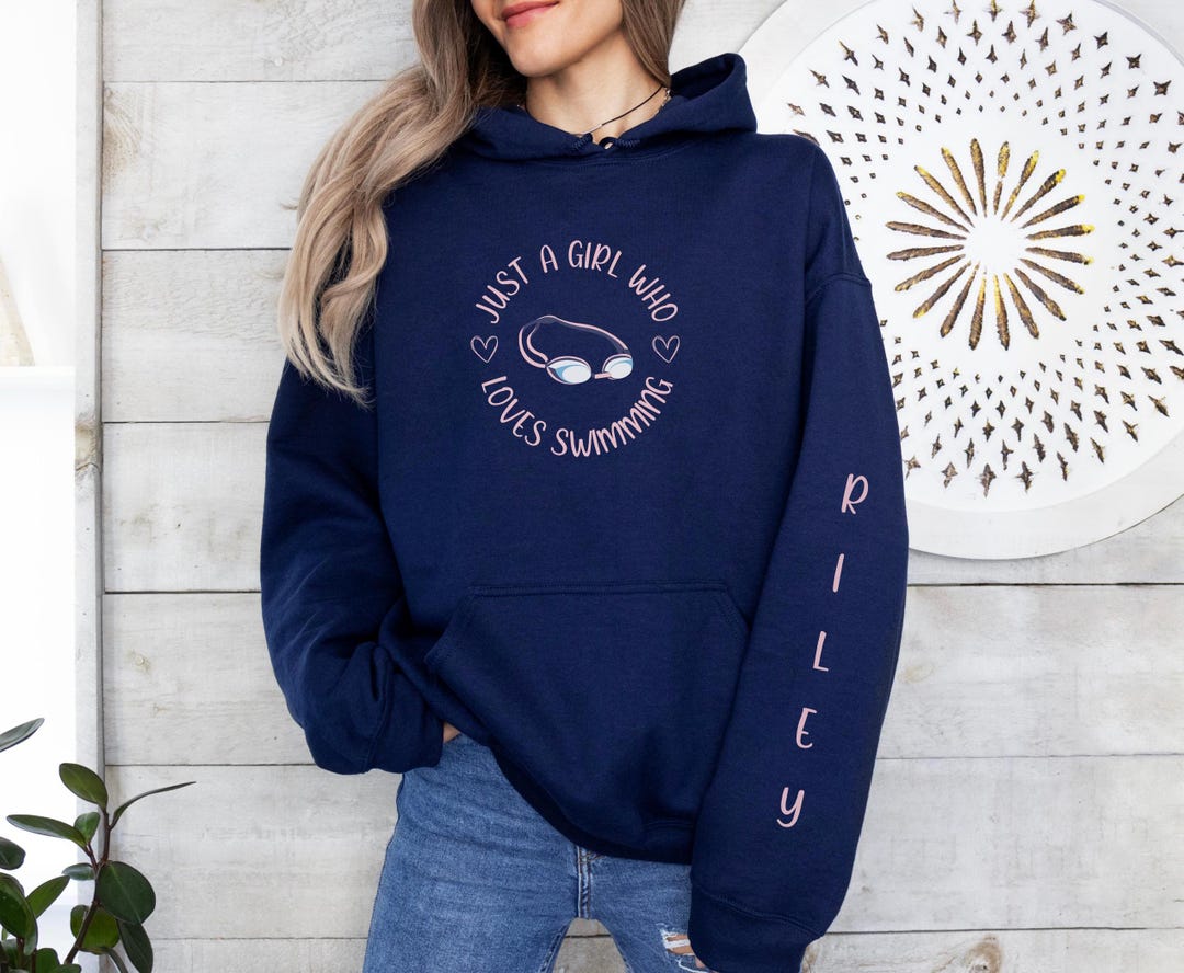 Personalized Swimmer Sweatshirt Gift for Swimmer Girls Swim Hoodie ...