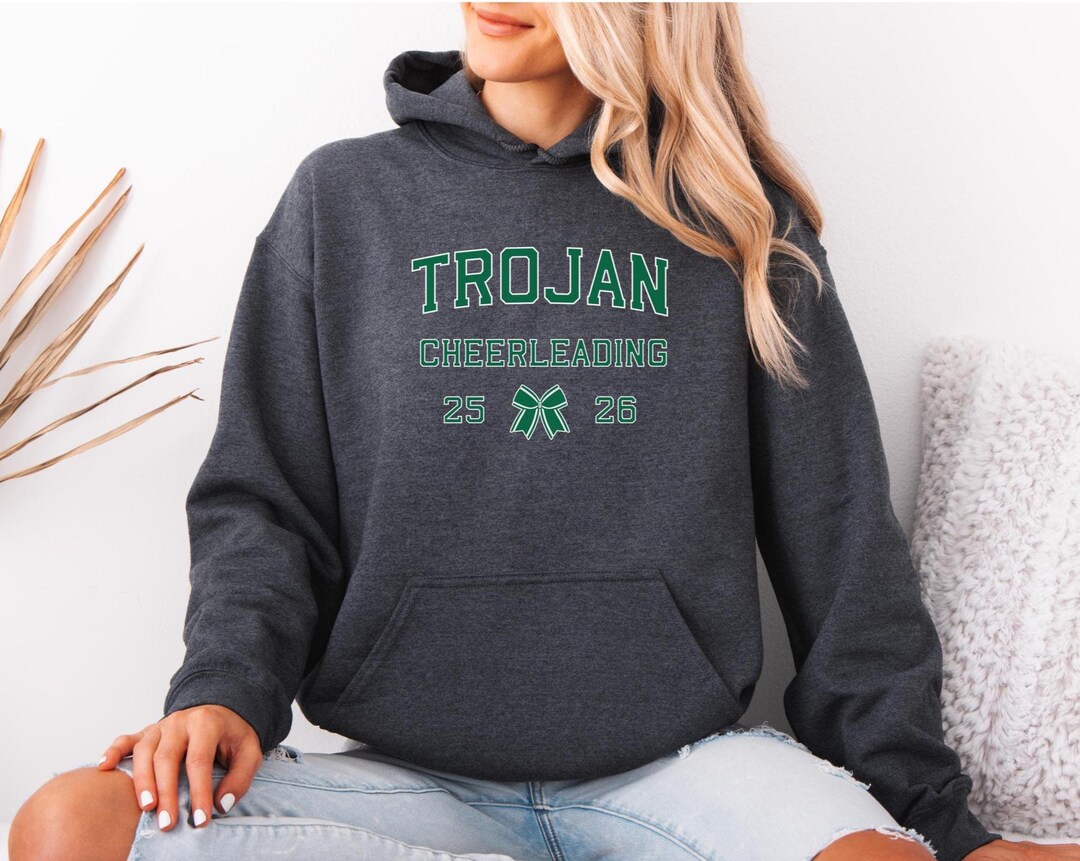 Custom Cheer Team Bow Hoodie Game Day Cheerleading Squad Sweater Game ...