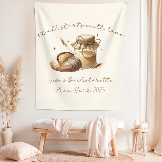 Country Themed Bridal Shower Banner Golden Glitter Western