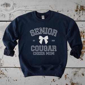 Custom Senior Cheer Mom Sweatshirt Personalized Coquette Cheer New ...