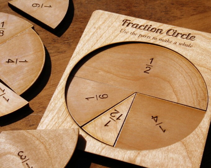 Manipulative Math Set Learning Fractions With Circles - Etsy