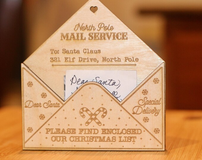 Santa Claus Envelope Ornament – Insert Your Letter to Santa - Etsy
