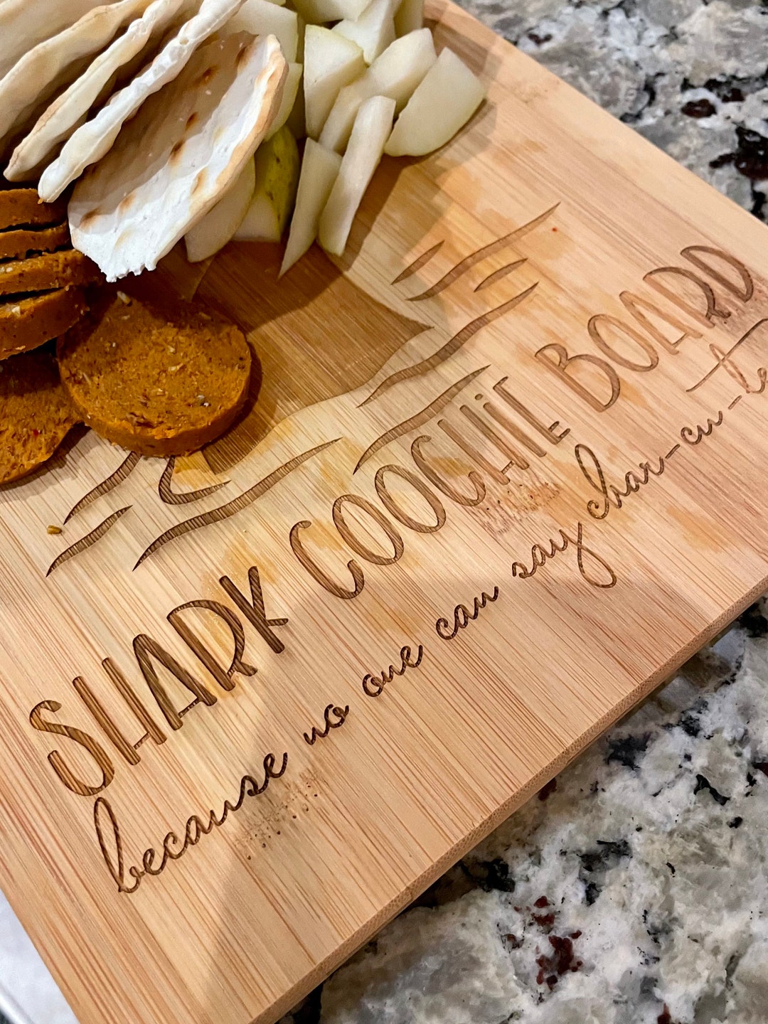 Shark Funny Charcuterie Cutting Board Gift - Etsy
