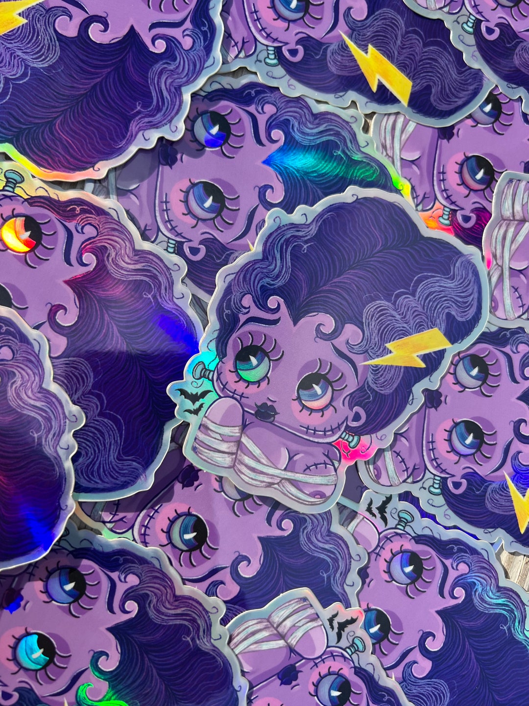 Bride Betty Holographic Vinyl Sticker Etsy
