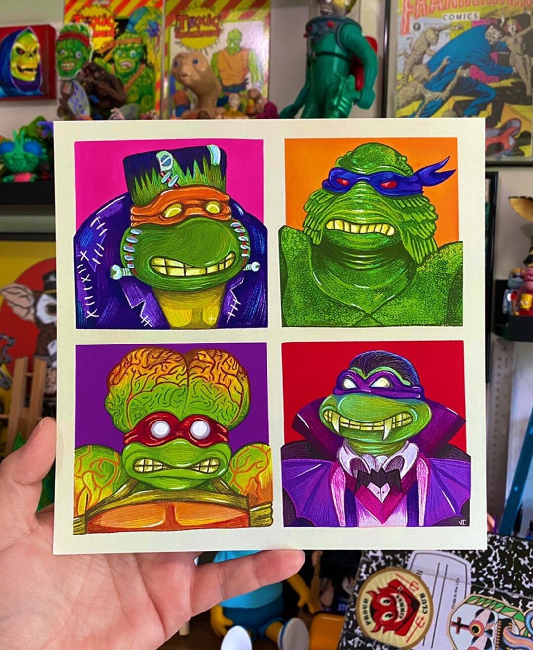 TMNT Monsters 8 X 8 High Quality Print - Etsy