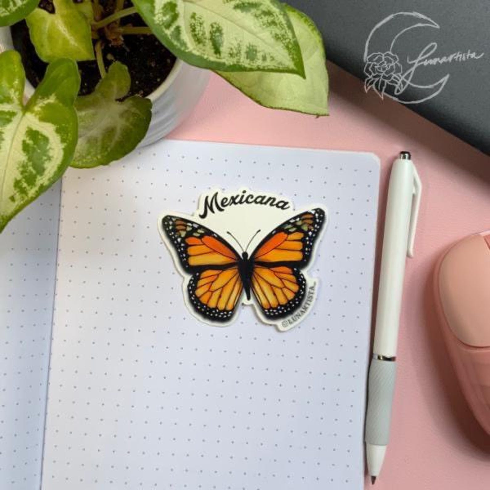 Mariposa Monarca Sticker | 2.5" X 3"| Mexican Stickers, Latina ...