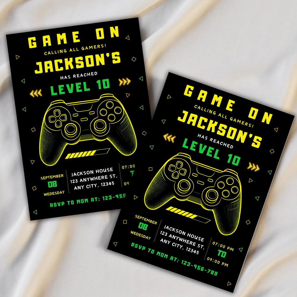 Editable Video Game Birthday Invitation, Level up Birthday Invite ...