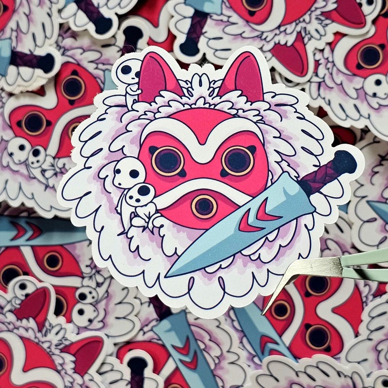 Princess Mononoke Mask - Etsy