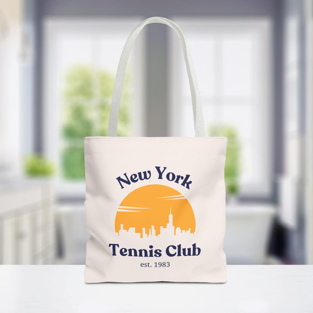 New York Tennis Club Tote Bag, Bag for Tennis Players, Tennis Gift ...