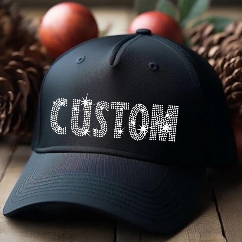 Rhinestone Cap - Etsy