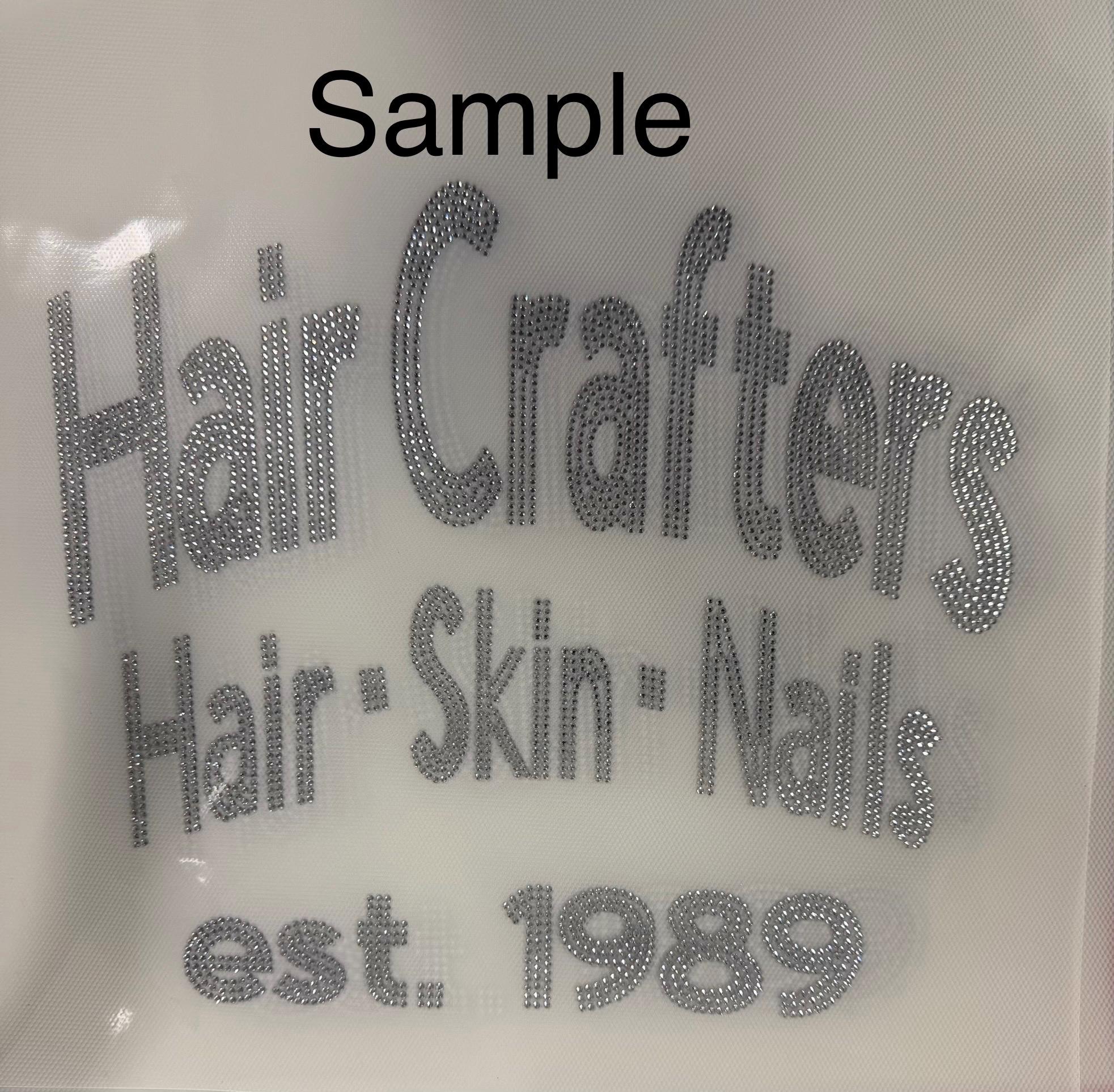 Custom Rhinestone Transfer Paper | Custom Design, Events, Logos - Etsy