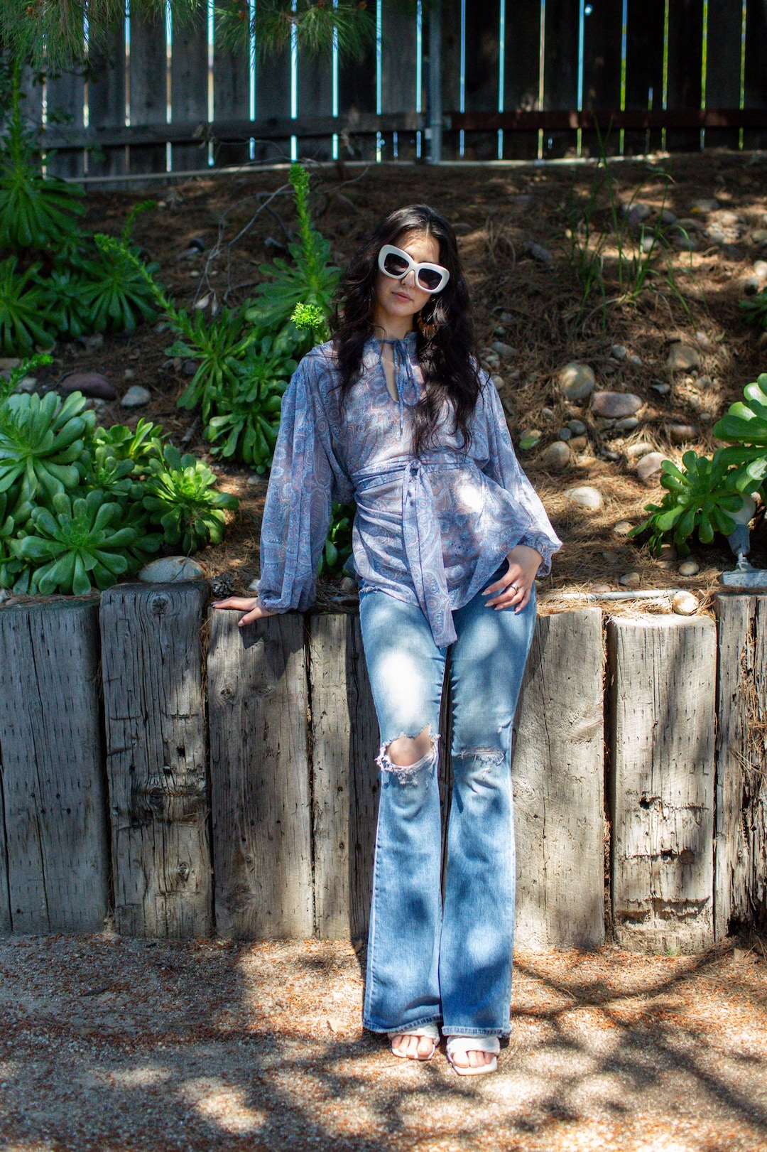 Clara Bishop Sleeve Blouse in Paisley Dawn - Etsy