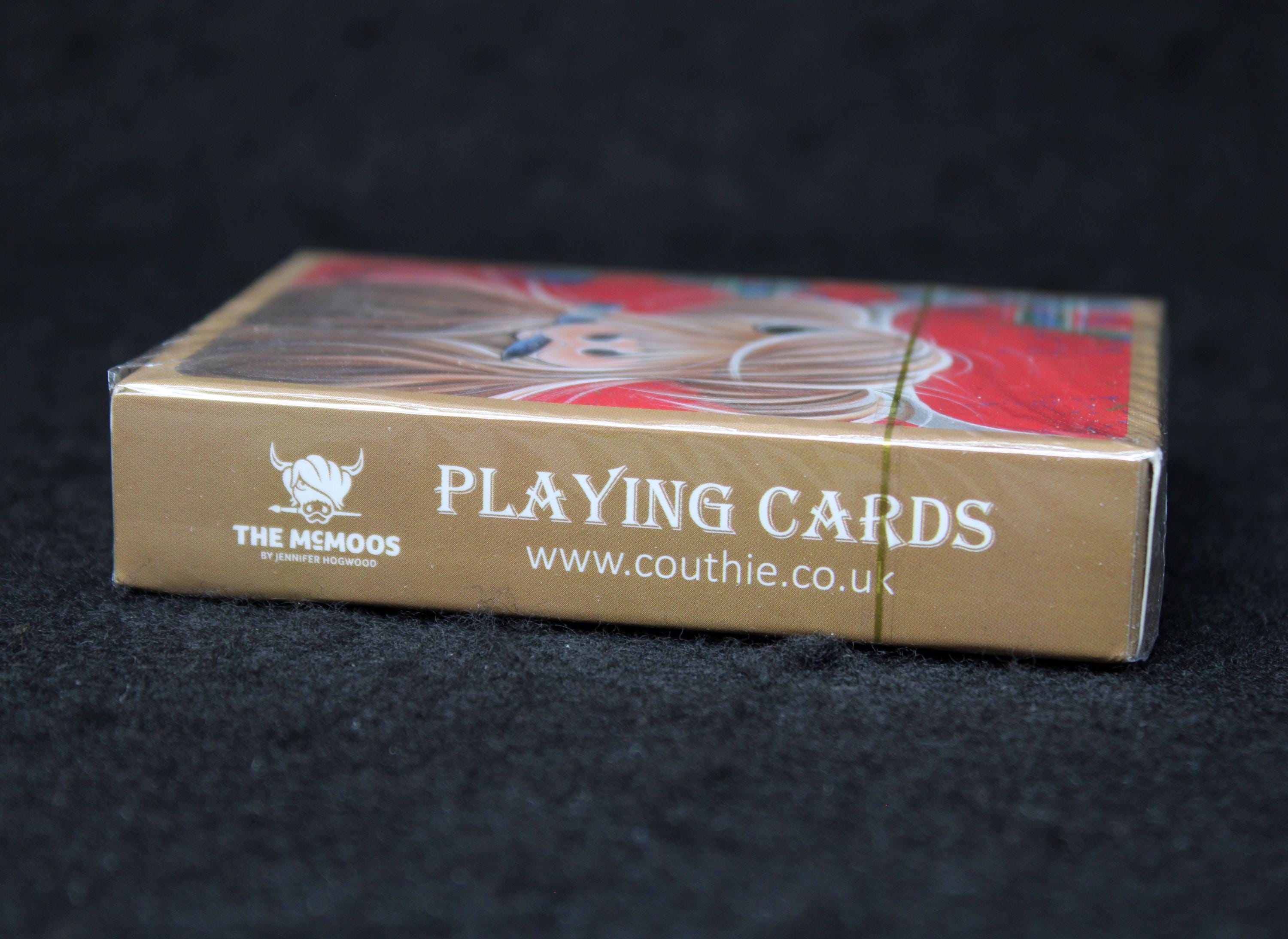 Scottish Highland Cow Playing Cards: Souvenir Deck, Plaid Design - Etsy