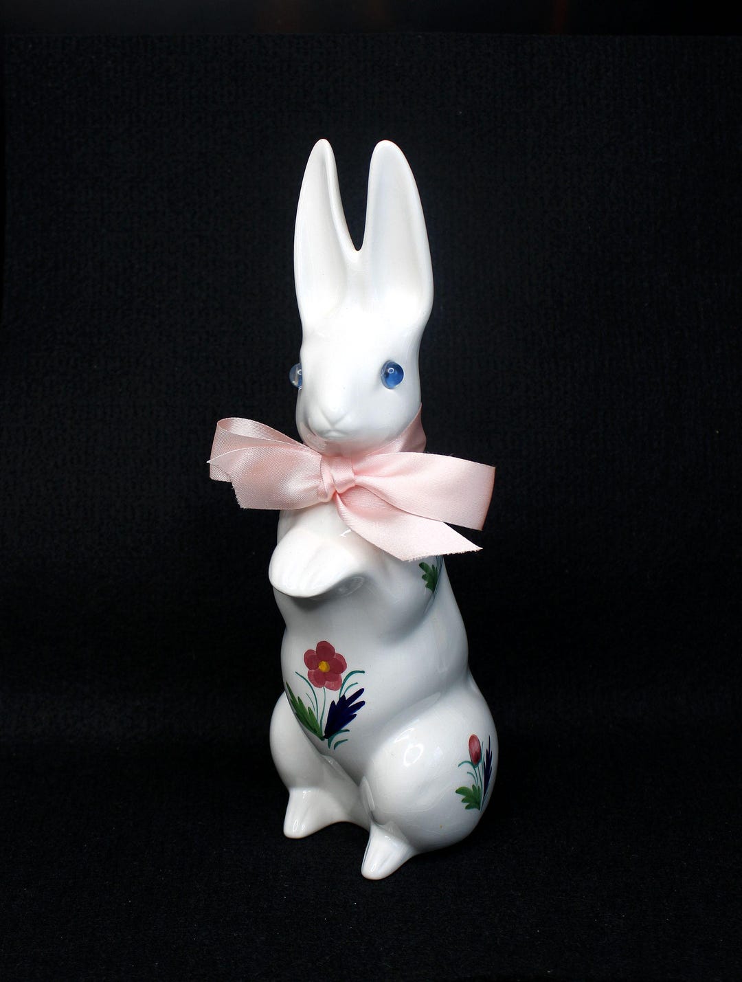 Vintage ELPA Alcobaca Portugal 9" Hand Painted Ceramic Bunny Rabbit ...