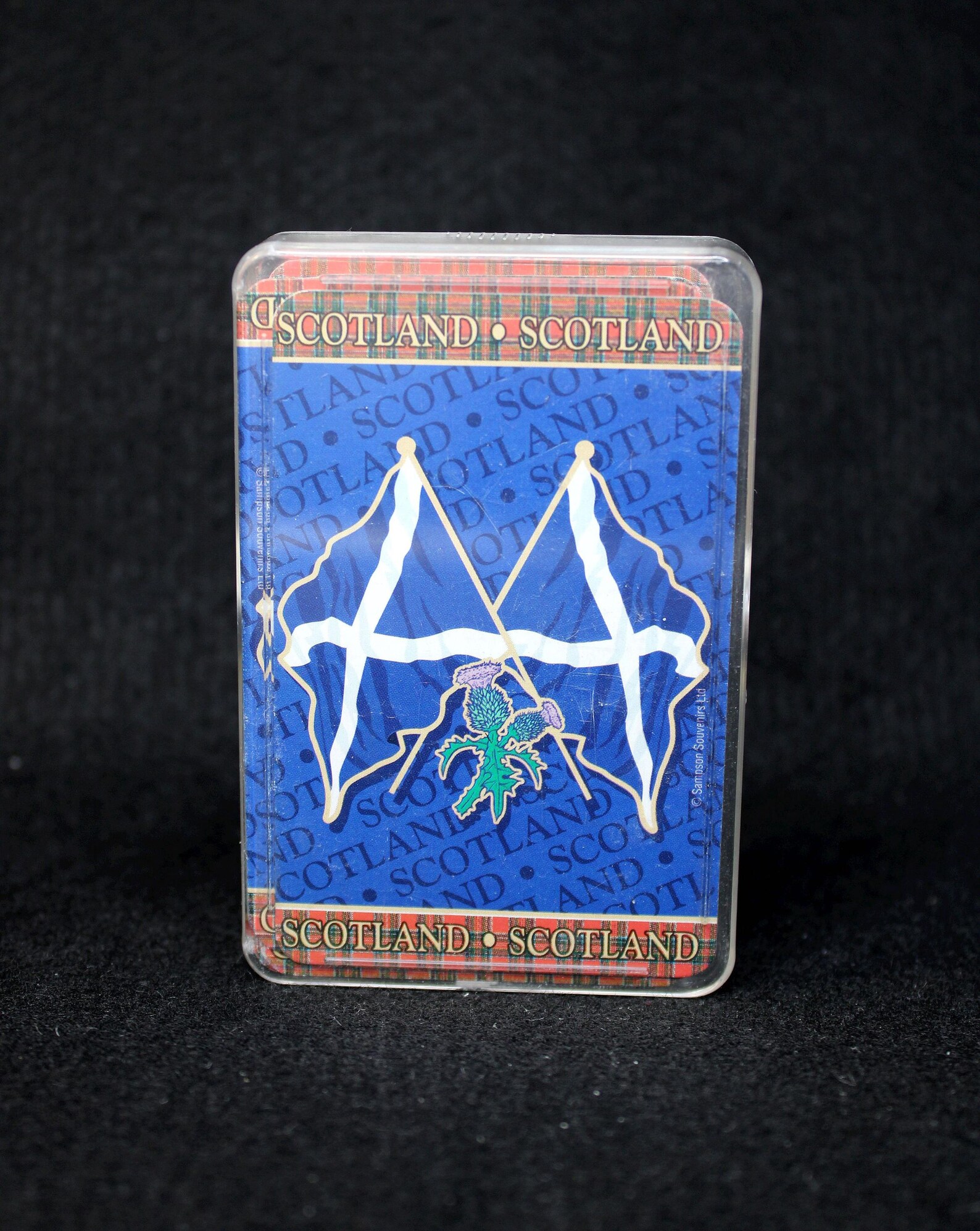 Vintage Scotland Flag With Scottish Thistle Themed Souvenir Deck of ...
