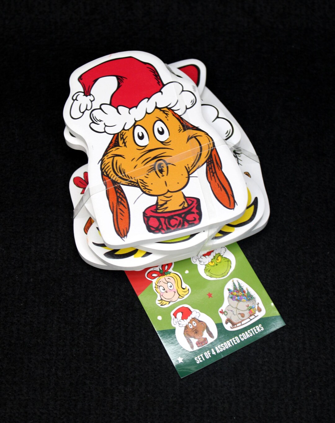 The Grinch Christmas Themed 4-piece Ceramic Coaster Set - Etsy