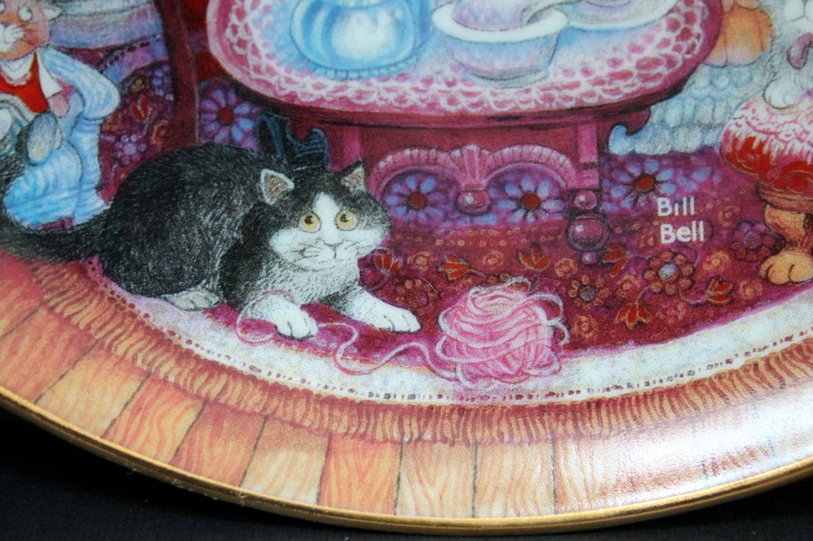 Franklin Mint Bill Bell WHISKER WUV Limited Edition 8.25" Porcelain ...