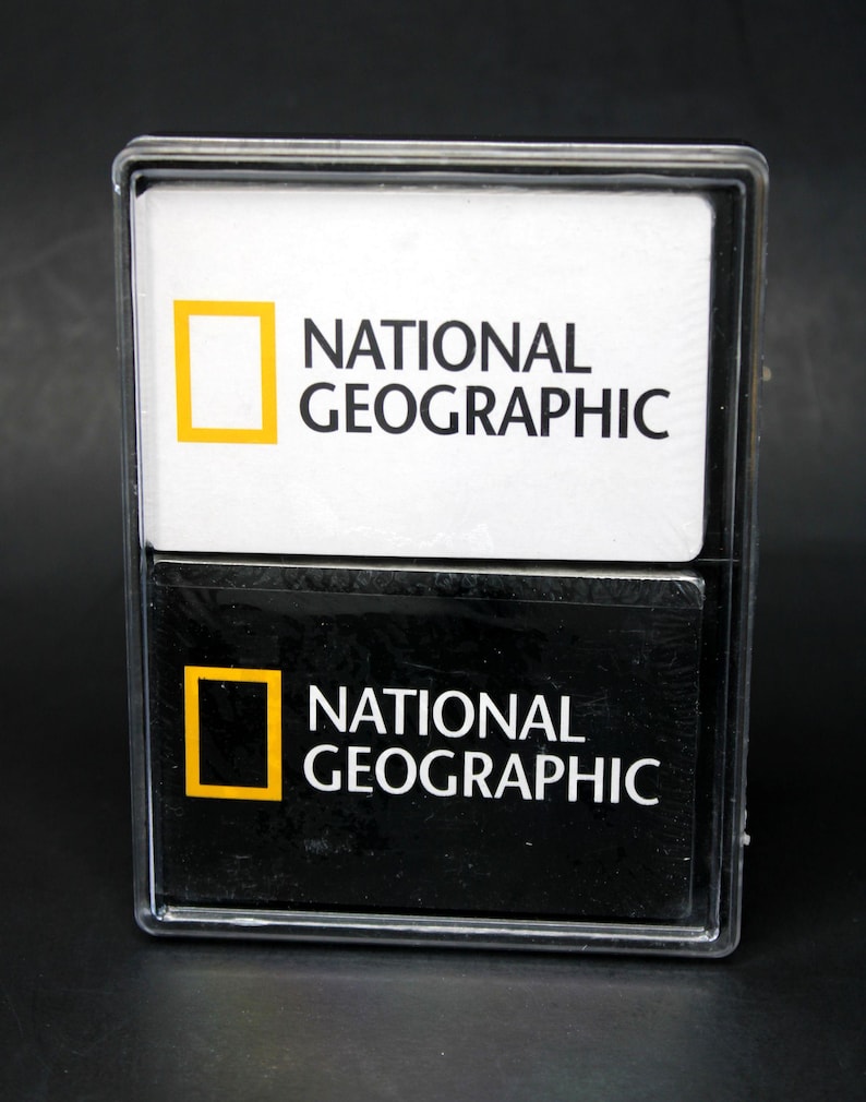 National Geographic Logo Double Deck of Playing Cards - Sealed Decks in ...