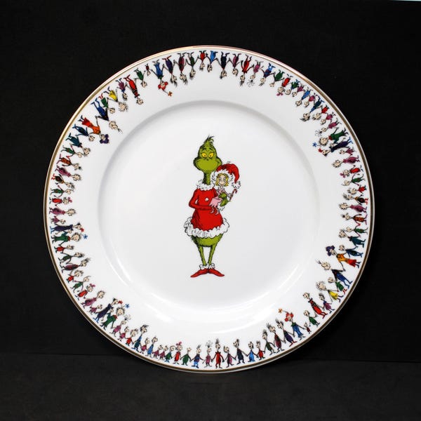 Grinch Plate - Etsy