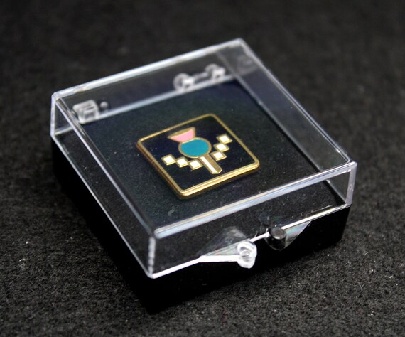 Vintage Scottish Television Logo Lapel Pin in Acrylic… - Gem
