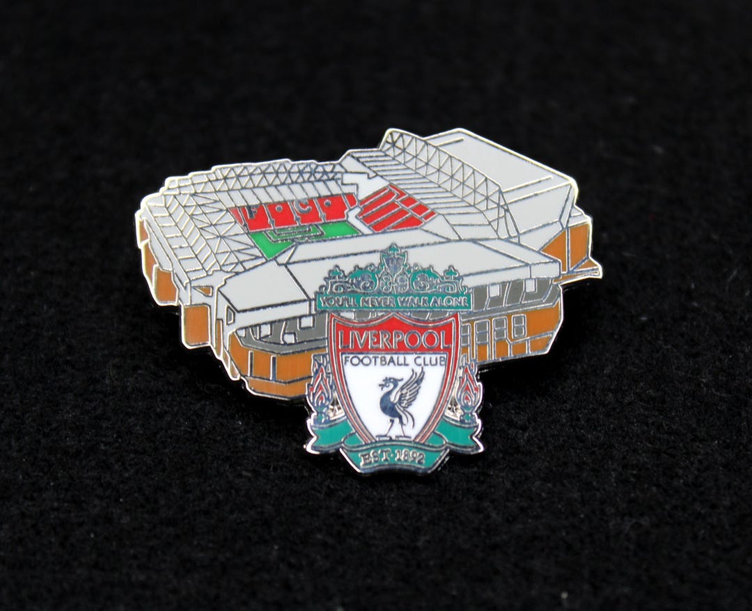 English Liverpool FC Anfield Stadium Large Metal Collectors Pin Badge ...
