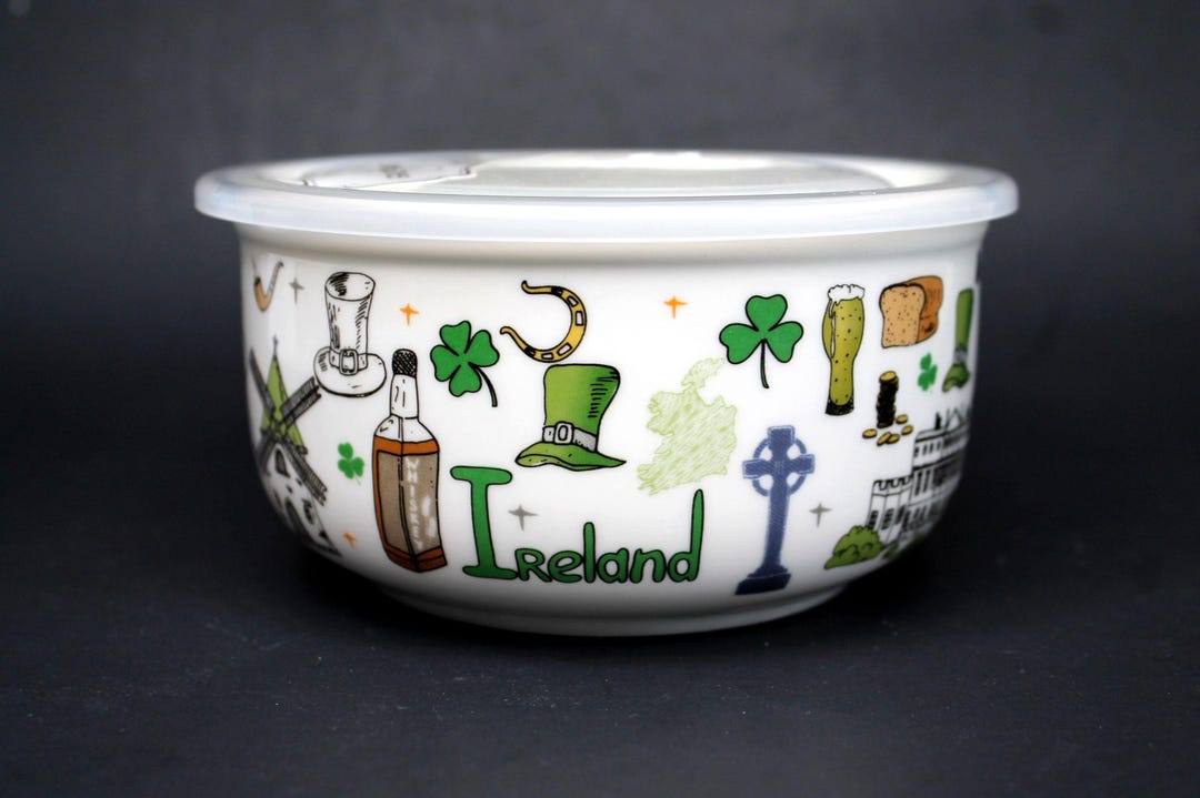 Grace Pantry Dublin Ireland Irish Icons Design 4.75 Porcelain Food ...