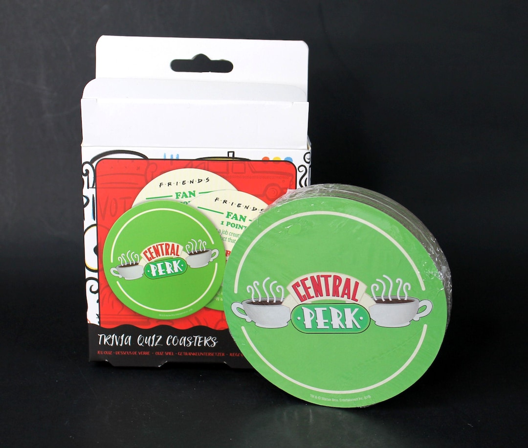 Friends TV Series Central Perk Cafe Themed 20-piece Trivia Quiz Coaster ...