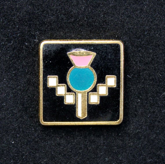 Vintage Scottish Television Logo Lapel Pin in Acrylic… - Gem