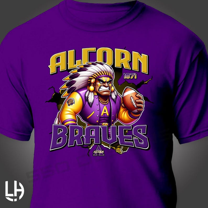 Alcorn Braves Png, 300dpi, Football, - Etsy