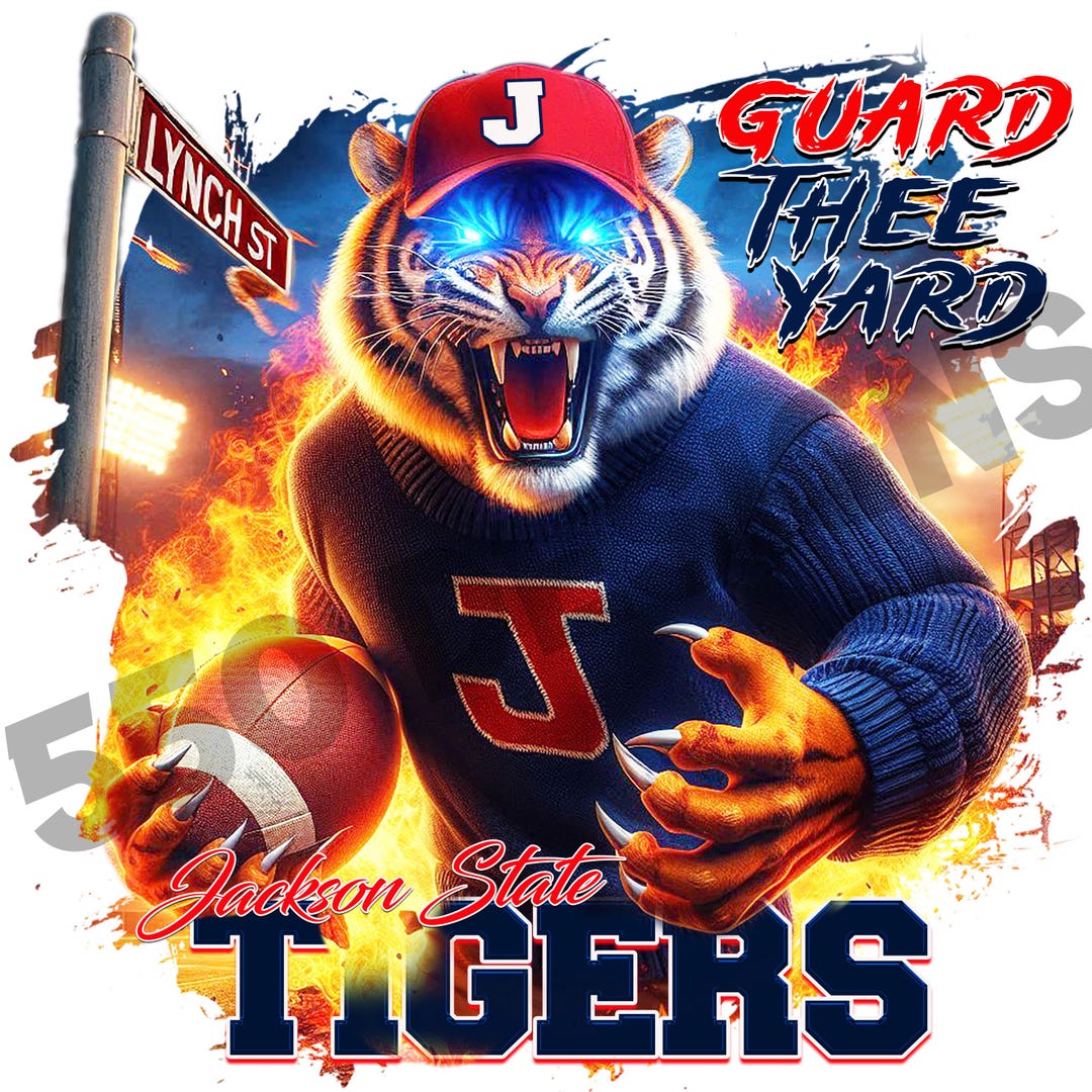 JACKSON STATE TIGERS Logo Png, Jpeg, 300 Dpi Design, Guard Thee Yard - Etsy