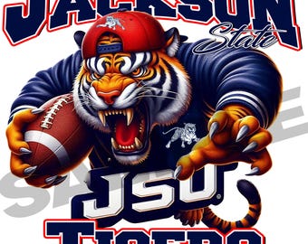 JSU Tiger Logo Png, Jpeg, Svg Design - Etsy