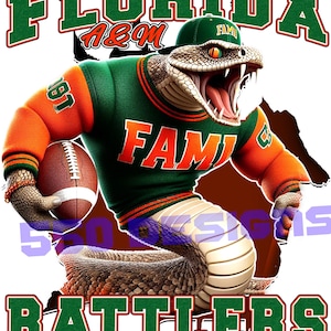 Florida A&M Png, 300dpi, Sublimation, Rattlers - Etsy