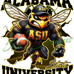 Alabama State Png, 300dpi, Sublimation, Hornets - Etsy