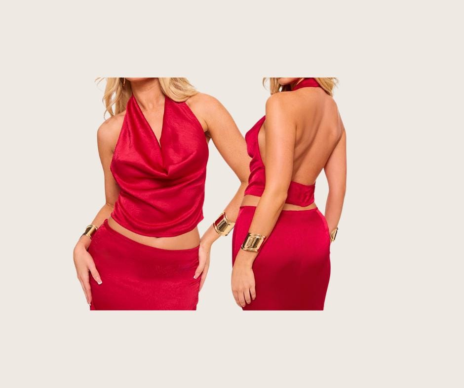 Cowl Neck Halter Top Sewing Pattern | US Size 0-14 | PDF Download ...