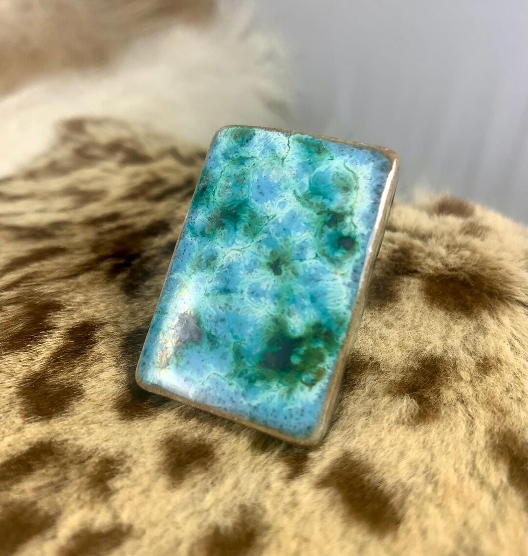 Mystic Ceramic Rectangle Ring - Etsy