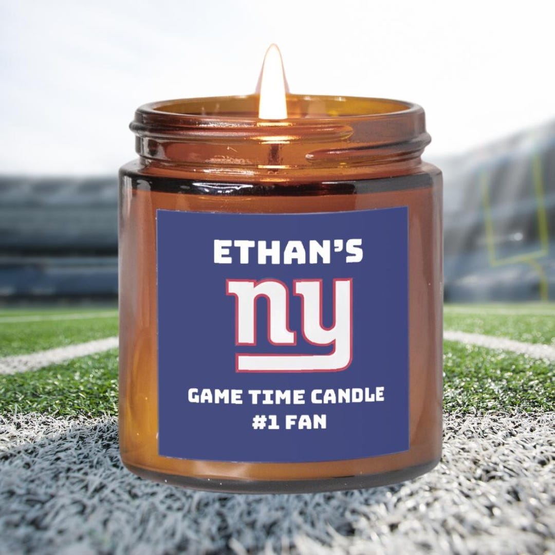 Personalized New York Giants Game Day Candle | NFL Giants Football Fan ...