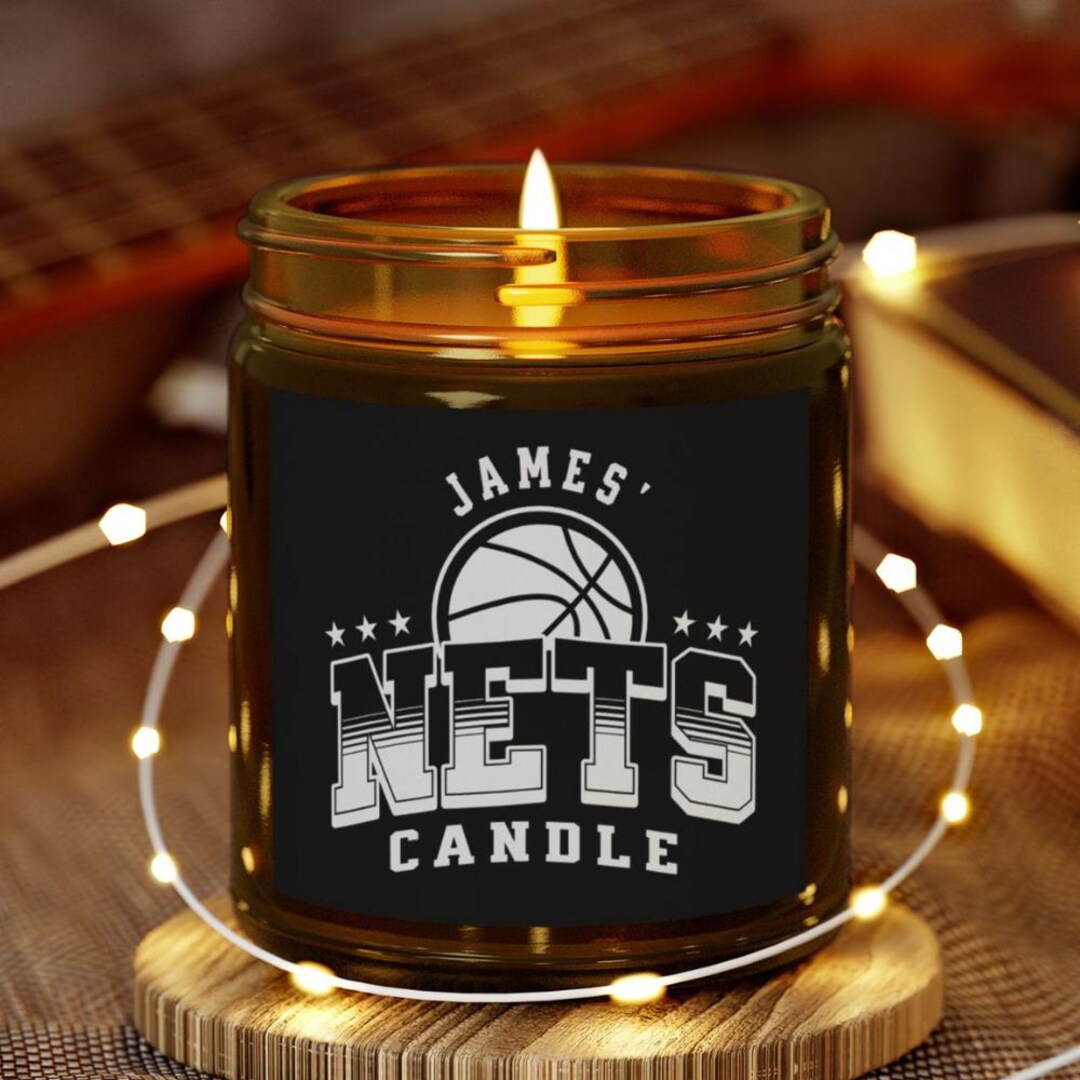 Personalized Brooklyn Nets Candle | NBA Nets Basketball Fan Gift | Nets ...
