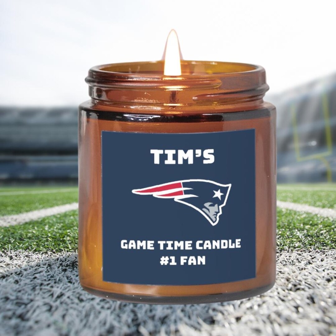 Personalized New England Patriots Game Day Candle NFL Patriots Football ...