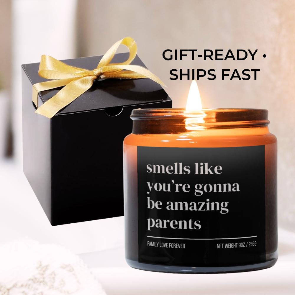 Smells Like You’re Gonna Be Amazing Parents Candle • Gift-ready for New ...