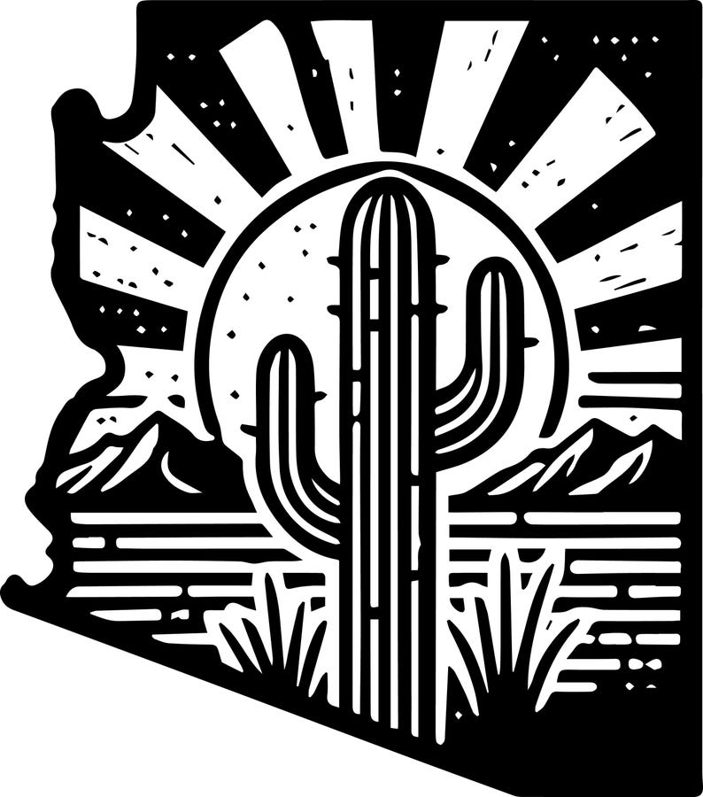 Arizona State Artwork - Digital Download - Svg, Dxf, Eps, Png, Pdf ...