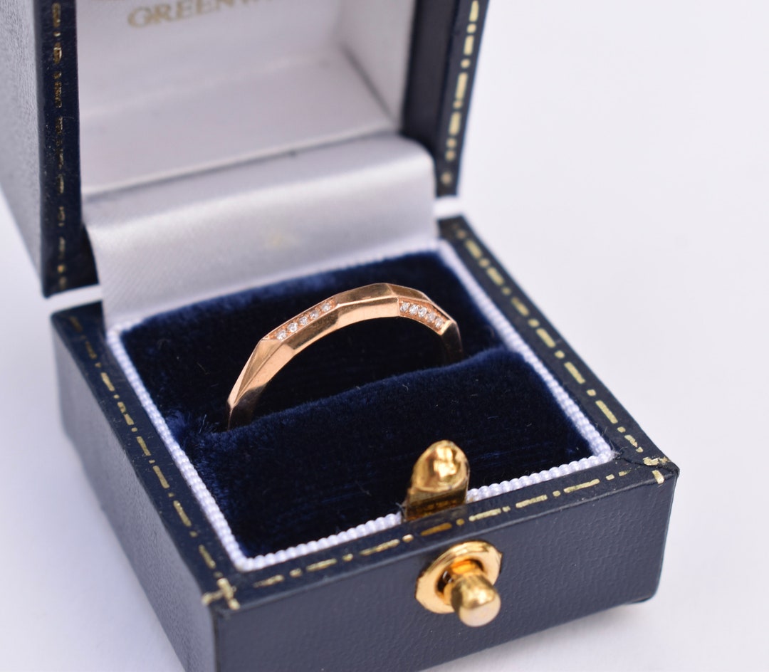 Mimi so 18K Yellow Gold Jackson Switch Diamond Band Stackable Ring – 2 ...