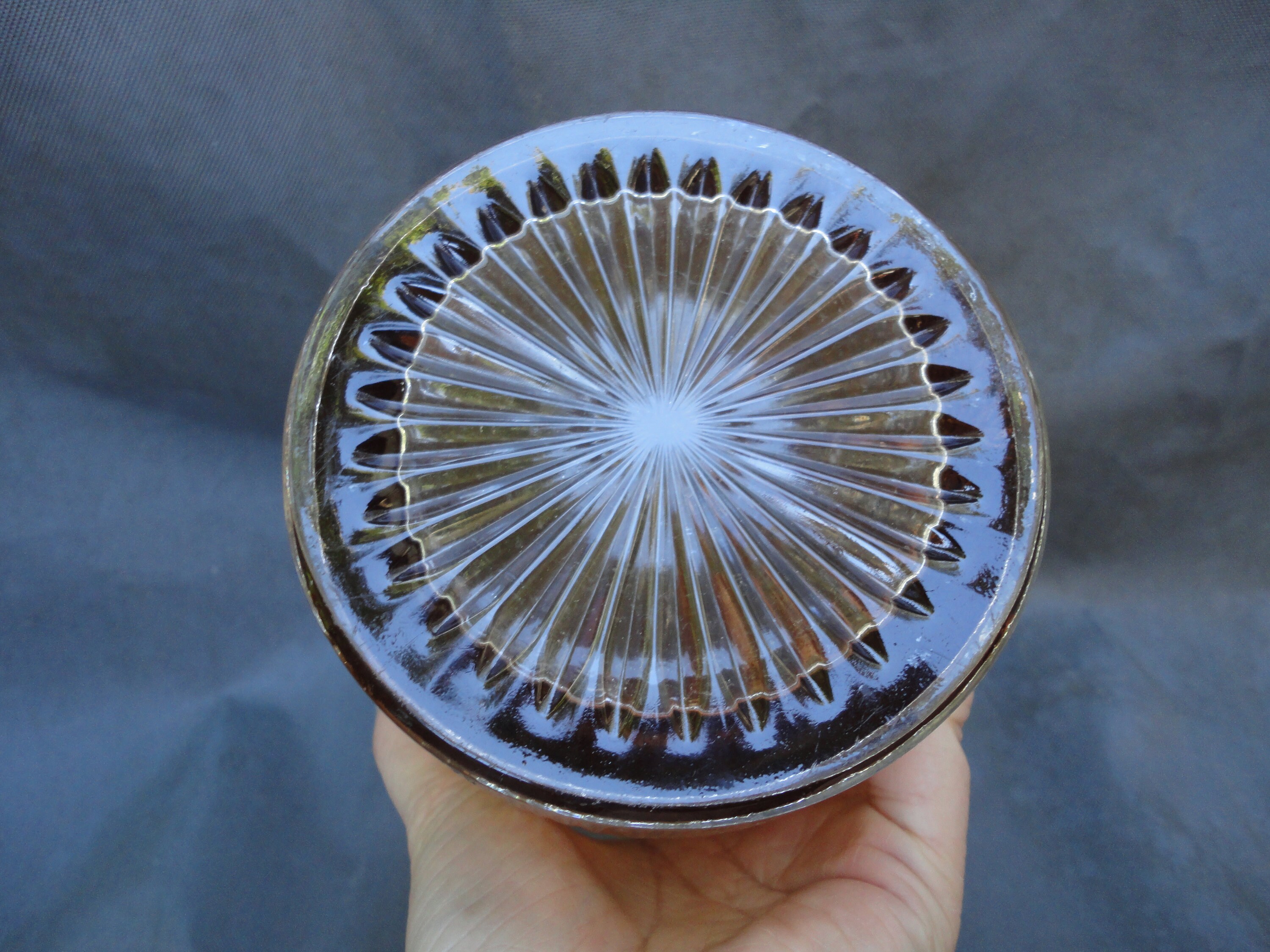 Rare Full Set 8 Piece Jeanette Tree Bark Marigold Carnival Glass Cider ...