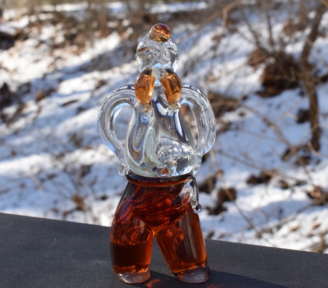Vintage Hand Blown Art Glass Ukrainian Cross Sack Figurine - Etsy