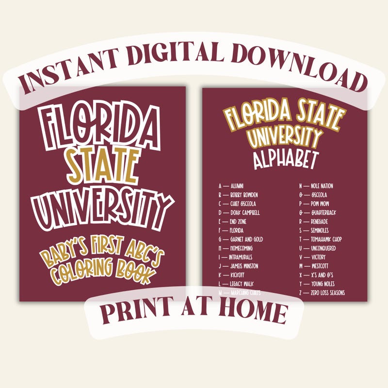 Fsu Printable - Etsy