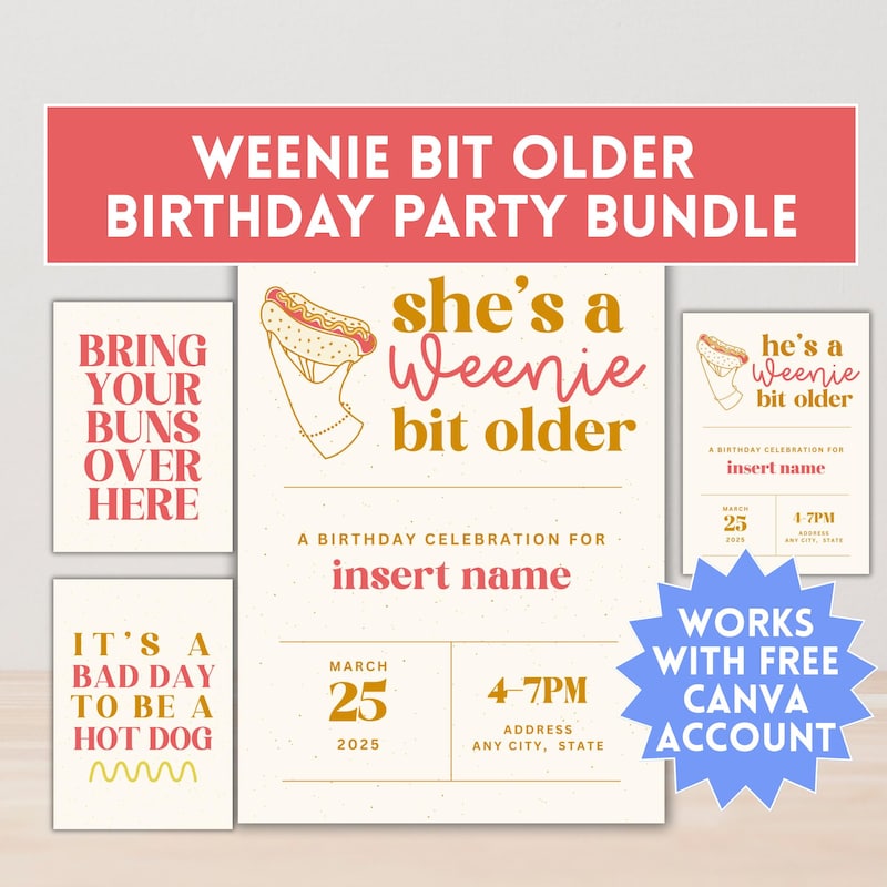 Weiner Dog Bday Party - Etsy