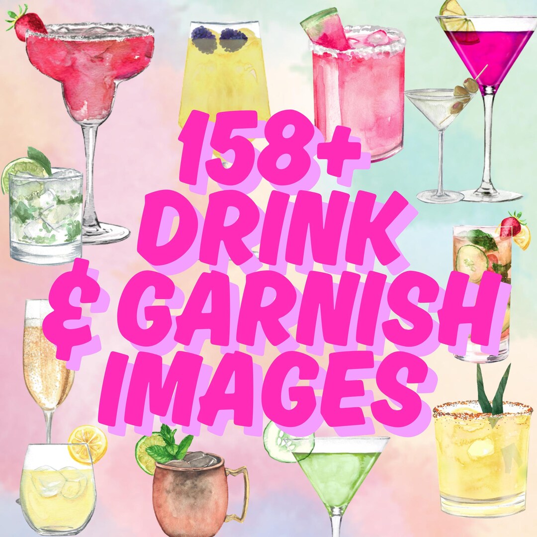 158+ Drink & Garnish Images | Digital Download With Editable Canva ...