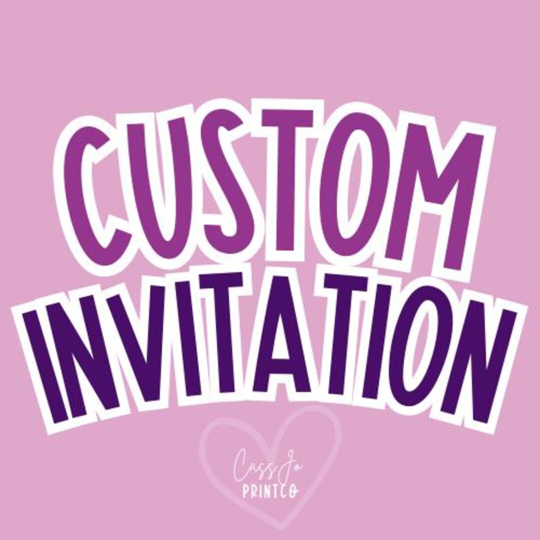 Custom Invitation Design | Personalized Editable Canva Invitation ...